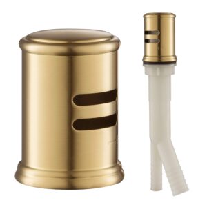 kraus dishwasher air gap in brushed brass, kag-2bb