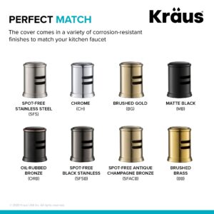 KRAUS Dishwasher Air Gap in Brushed Brass, KAG-2BB