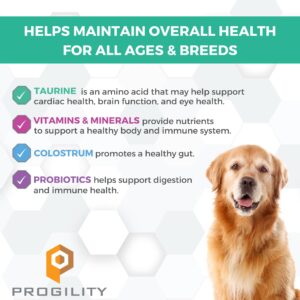 Nootie Progility Multvitamin for Dogs, Multivitamin Supplement for Dogs with Taurine, 90 Soft Chews per Container