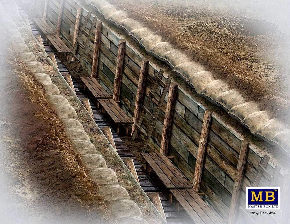 Master Box 35174 - The Trench. WWI & WWII era 1/35 Scale