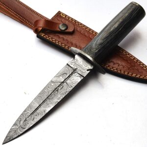 pal 2000 knives dam-9825 custom handmade damascus steel 12 inches hunting dagger knife