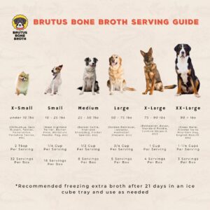 Brutus Bone Broth for Dogs (Beef, 2-Pack) and Brutus Broth Dog Biscuits (Beef, 2-Pack) Bundle