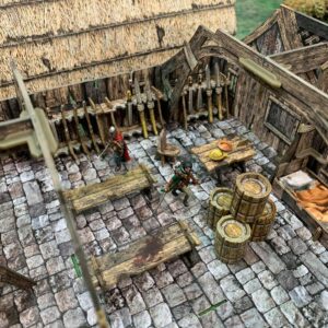 Battle Systems Fantasy Terrain Mead Hall - 28-35mm DND D&D RPG Wargames Historical/Fantasy Card Scenery