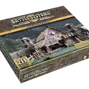 Battle Systems Fantasy Terrain Mead Hall - 28-35mm DND D&D RPG Wargames Historical/Fantasy Card Scenery