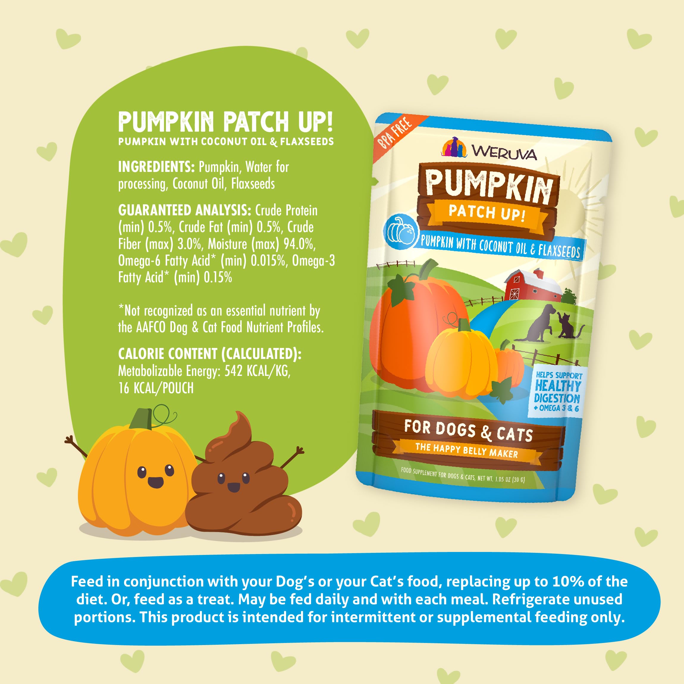 Weruva Pumpkin Patch Up! Pumpkin Pouches for Dogs & Cats