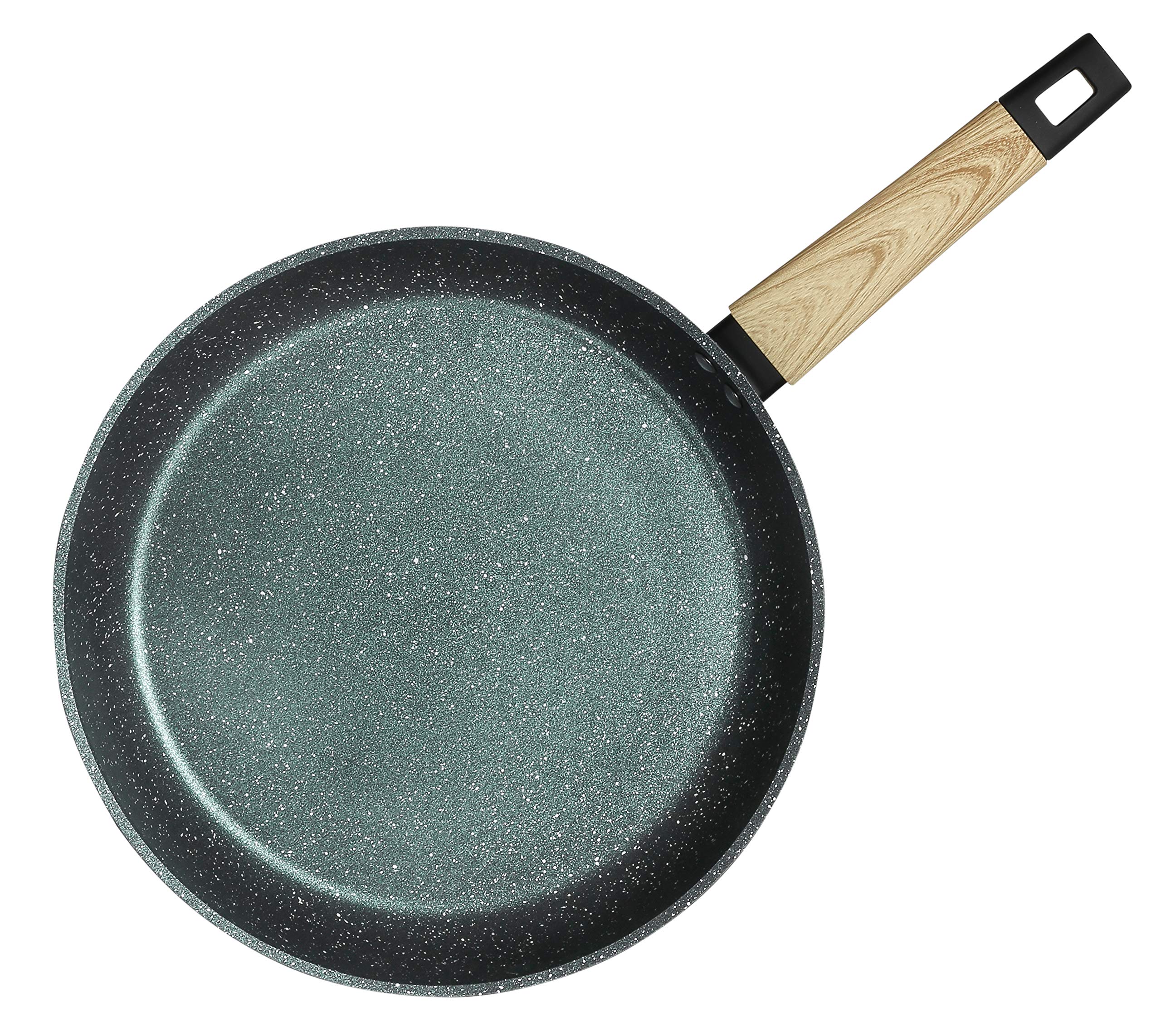 Art of Cooking 12" Granite Nonstick Frying Pan Omelet Skillet Cookware (Induction Compatible) (Forest Green)