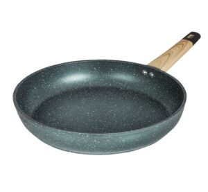 art of cooking 12" granite nonstick frying pan omelet skillet cookware (induction compatible) (forest green)