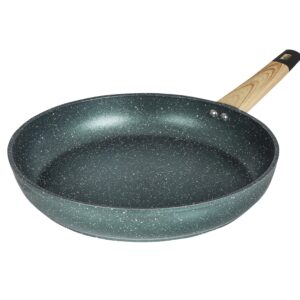 Art of Cooking 12" Granite Nonstick Frying Pan Omelet Skillet Cookware (Induction Compatible) (Forest Green)