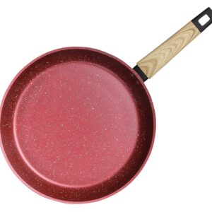 Art of Cooking 12" Granite Nonstick Frying Pan Omelet Skillet Cookware (Induction Compatible) (Canyon Red)