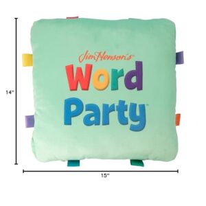 Word Party Pillow - Small Square Pillow Featuring Characters from The Hit Netflix Show - Cuddle Up with This Brightly Colored Pillow - Perfect for Toddlers and Preschoolers