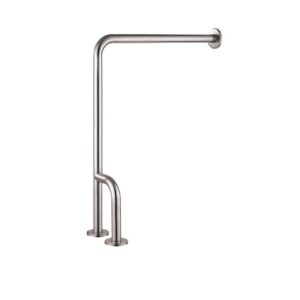 bathroom grab bar safety support rail grab bar wall to floor grab bar with outrigger toilet balance handrail bathroom safety railing stainless steel rail for disabled elderly toilet 55x70 cm