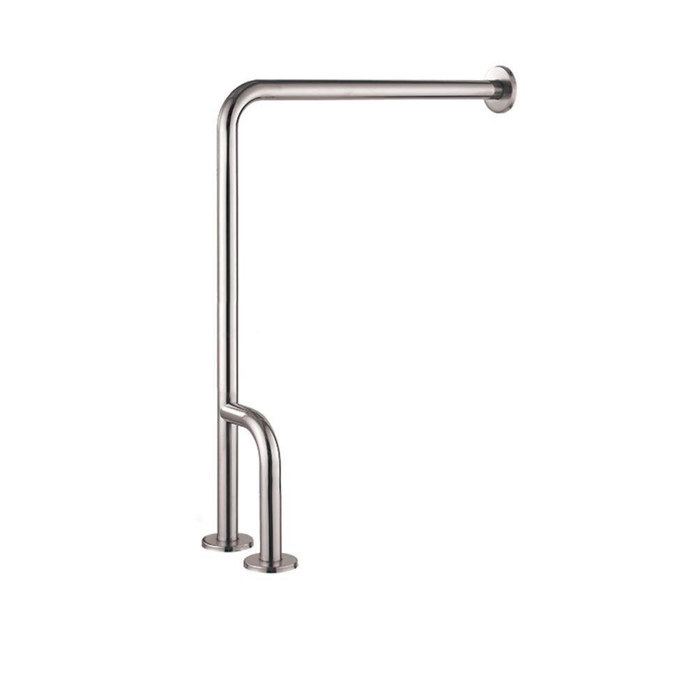 Bathroom Grab Bar Safety Support Rail Grab Bar Wall to Floor Grab Bar with Outrigger toilet Balance Handrail Bathroom Safety Railing Stainless Steel Rail for Disabled Elderly Toilet 55x70 cm