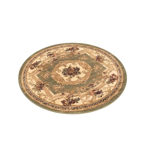 Unique Loom Versailles Collection Area Rug - Henry (3' 1" Round Green/Cream)