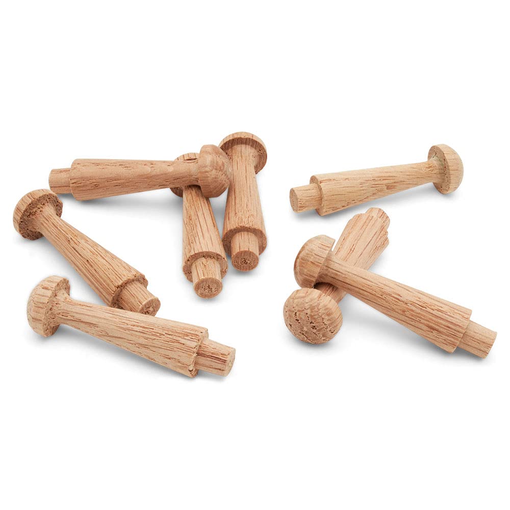 Oak Shaker Peg 1-3/4 inch, Pack of 25 Wooden Pegs for Hanging, DIY Shaker Rack and Rail, by Woodpeckers