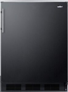 summit ct663bk 24" compact refrigerator in black