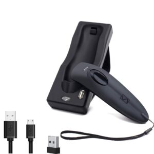 bluetooth wireless handheld barcode scanner with base 2.4g wireless+usb wired 1d 2d barcode scanner qr pdf417 data matrix upc rechargeable bar code scanner for laptops/pc/android/apple ios