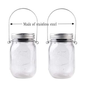 FANGULU 24PCS Stainless Steel Mason Jar Wire Hangers 3.9″×2.6″ Regular Mouth Wire Handles for Mason, Ball, Canning Jars, Ball Pint Jar