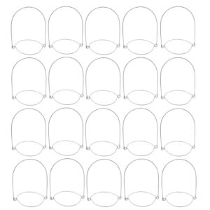 fangulu 24pcs stainless steel mason jar wire hangers 3.9″×2.6″ regular mouth wire handles for mason, ball, canning jars, ball pint jar