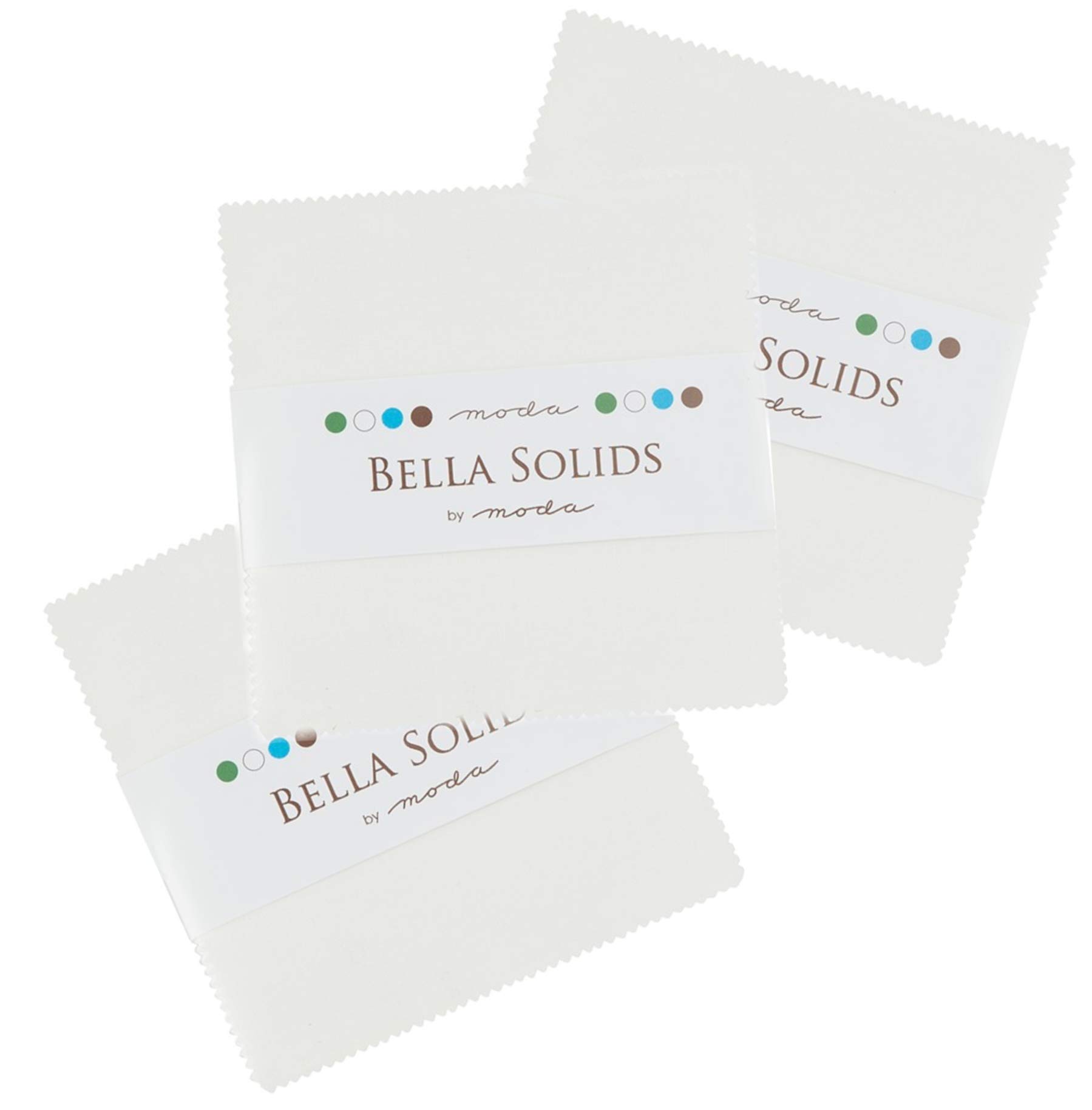 Bella Solids - 3 Charm Pack Bundle - 126 Squares (White)