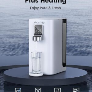 Waterdrop K19-H Countertop Reverse Osmosis System, Instant Hot Water Dispenser, Reverse Osmosis Water Filter Countertop, 3:1 Pure to Drain, 4 Temperature Options, No Installation