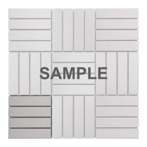 modket tdh271ss-s sample brushed nickle stainless steel basketweave parquet modern mosaic tile backsplash kitchen bath bathroom shower interior wall