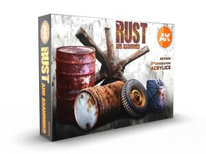 ak interactive rust set - plastic model building paints and accessories # 11605