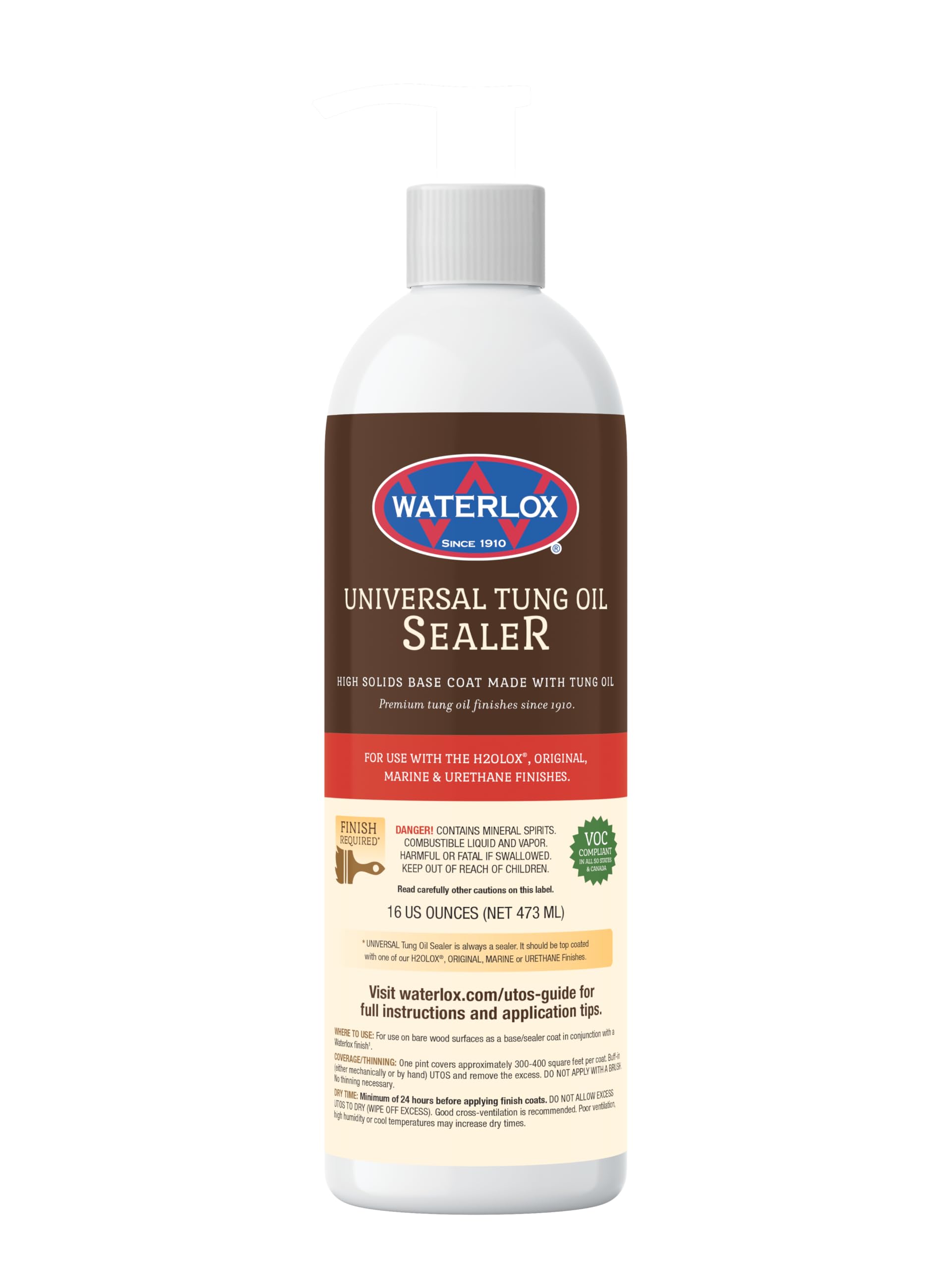 Waterlox Universal Tung Oil Sealer, 1 Pint