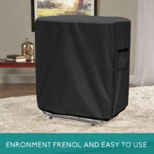 Folding Bed Storage Cover - 38" Waterproof Dustproof Universal Rollaway Bed Protector Cover - Fits 38 Inch Folding Bed (39 "L × 15" W × 44.8 "H) - Black