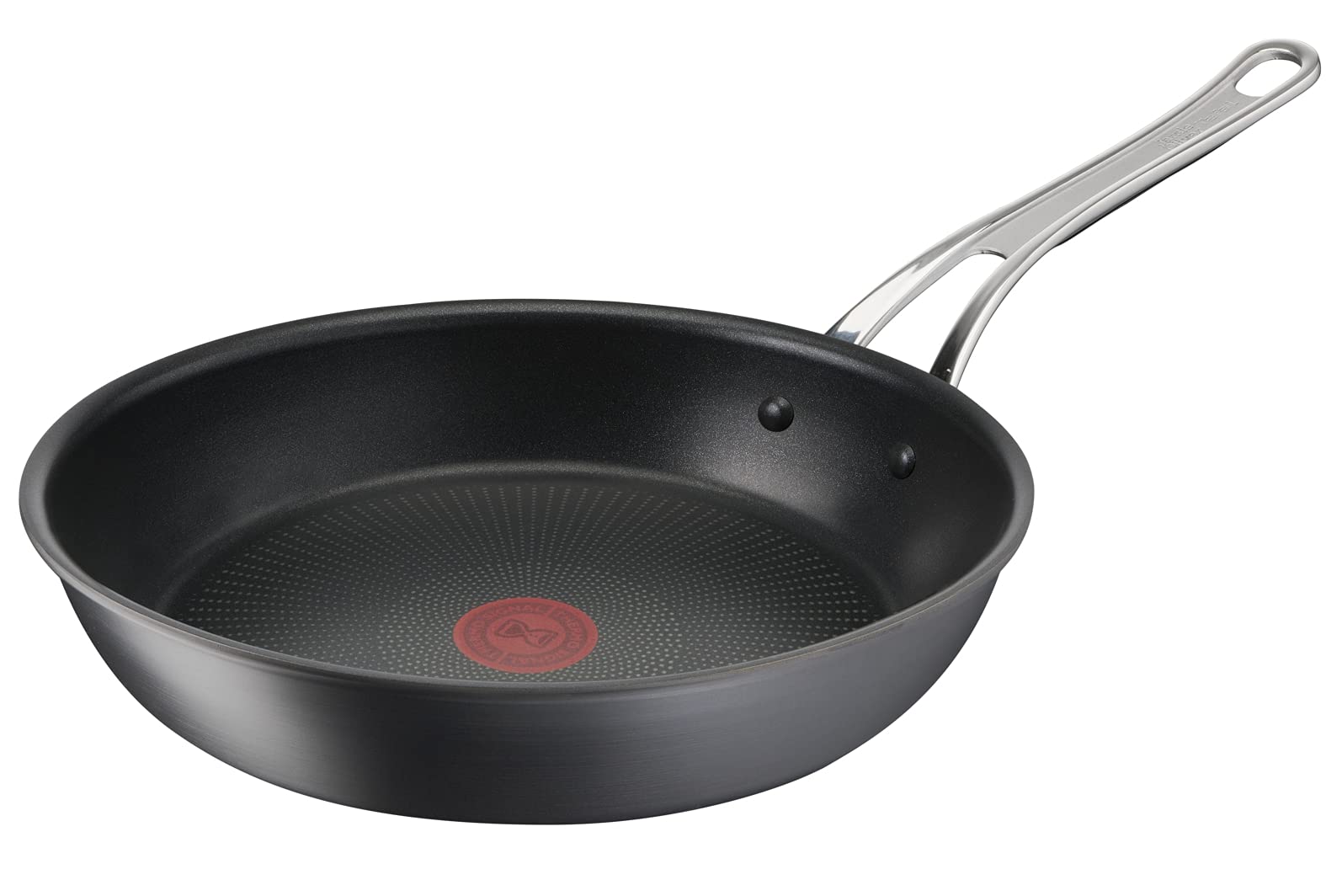 Tefal Jamie Oliver Cook’s Classics Frying Pan, 30cm, Non-Stick, Oven-Safe, Induction, Riveted Handle, Hard Anodised Aluminium, H9120744, Black