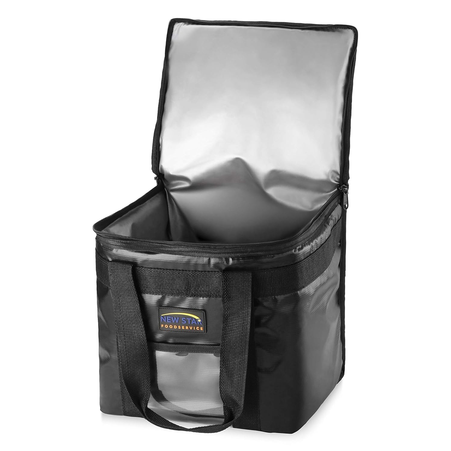 New Star Foodservice 1028690 Commercial Quality Insulated Food Delivery Bag Full-Size, 21.5" W x 11" H x 12.5" D, Black