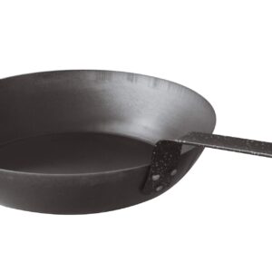 BelleVie Black Carbon Steel 16-gauge Browning Frying Pan, Dia 11" x H 2""