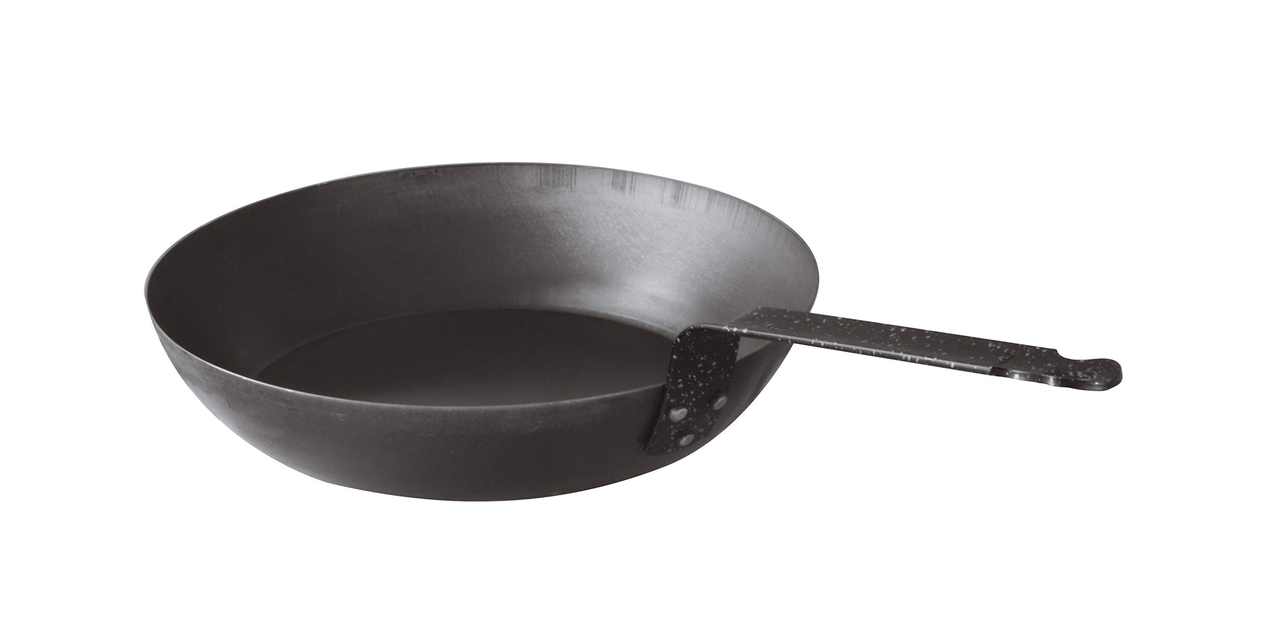 BelleVie Black Carbon Steel 16-gauge Browning Frying Pan, Dia 11" x H 2""