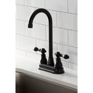 Kingston Brass KB490ACL American Classic Bar Faucet, Matte Black, 6.25 x 4.75 x 11.56