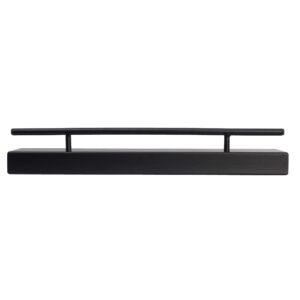 Melannco Floating Railing Shelf, 24-Inch, Black