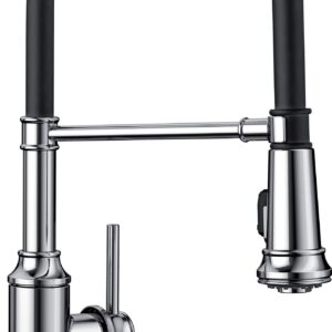 BLANCO KF-442508 Empressa Semi-Pro Kitchen Faucet with Soap Dispenser, Polished Chrome