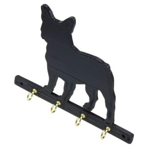 Medallurgy French Bulldog Dog Leash or Key Rack Holder Hanger Hooks Organizer