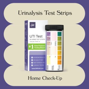 Complete Natural Products UTI Test Strips & Kit - UTI Testing Kit, 50 Count Test Strips for pH, Leukocytes, & Nitrites