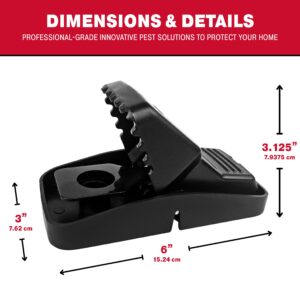 Catchmaster Jumbo Snapper Quick Set Rat/Mouse Snap Trap - 6 Pack