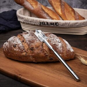 JILLMO Bread Lame, Stainless Steel Bread Scoring Tool with 10 Blades