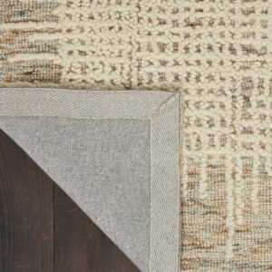 Nourison Vail Rustic Beige/Multi 5'3" x 7'3" Area -Rug, Easy -Cleaning, Non Shedding, Bed Room, Living Room, Dining Room, Kitchen (5x7)