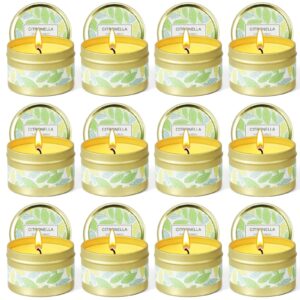 la bellefÉe citronella candles outdoor, lemongrass scented candles,natural citronella soy candles set,summer aromatherapy candles set for patio garden balcony bbq,indoor/outdoor use (12 pack)