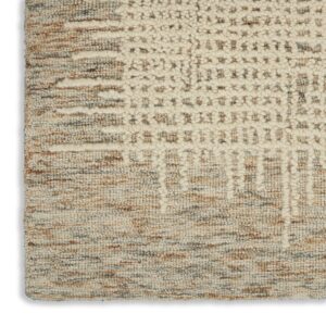 Nourison Vail Rustic Beige/Multi 5'3" x 7'3" Area -Rug, Easy -Cleaning, Non Shedding, Bed Room, Living Room, Dining Room, Kitchen (5x7)