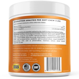 Wonder Paws Probiotics for Dogs – Daily Probiotic Supports Gut Health, Digestion, Gas, Bloating, Constipation, Stomach Relief & Immune Support - With Natural Probiotic & Prebiotic – 90 Probiotic Chews