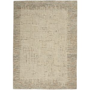 nourison vail rustic beige/multi 5'3" x 7'3" area -rug, easy -cleaning, non shedding, bed room, living room, dining room, kitchen (5x7)