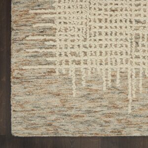 Nourison Vail Rustic Beige/Multi 5'3" x 7'3" Area -Rug, Easy -Cleaning, Non Shedding, Bed Room, Living Room, Dining Room, Kitchen (5x7)