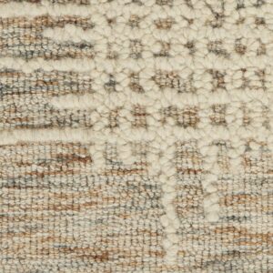 Nourison Vail Rustic Beige/Multi 5'3" x 7'3" Area -Rug, Easy -Cleaning, Non Shedding, Bed Room, Living Room, Dining Room, Kitchen (5x7)