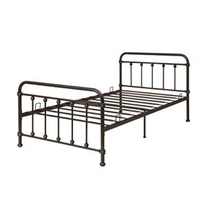 4d concepts amelia twin bed/bronze