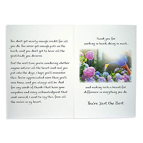 Blue Mountain Arts Greeting Card “You work so hard and do so much” Is the Perfect Birthday or Appreciation Card for a Loved One, by Douglas Pagels, PIX055