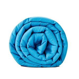 tongdada kids weighted blanket | 40''x60'',7lbs | for child between 55-80 lbs | premium cotton material with glass beads | teal