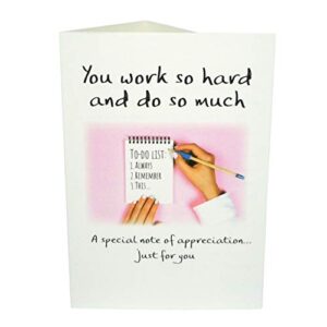 Blue Mountain Arts Greeting Card “You work so hard and do so much” Is the Perfect Birthday or Appreciation Card for a Loved One, by Douglas Pagels, PIX055